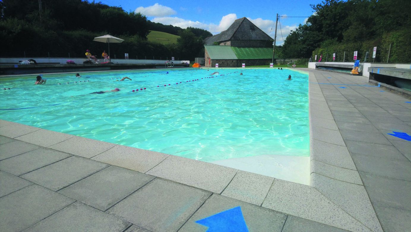 Chagford’s open-air river-fed pool — a lovely mix of wild and curated
